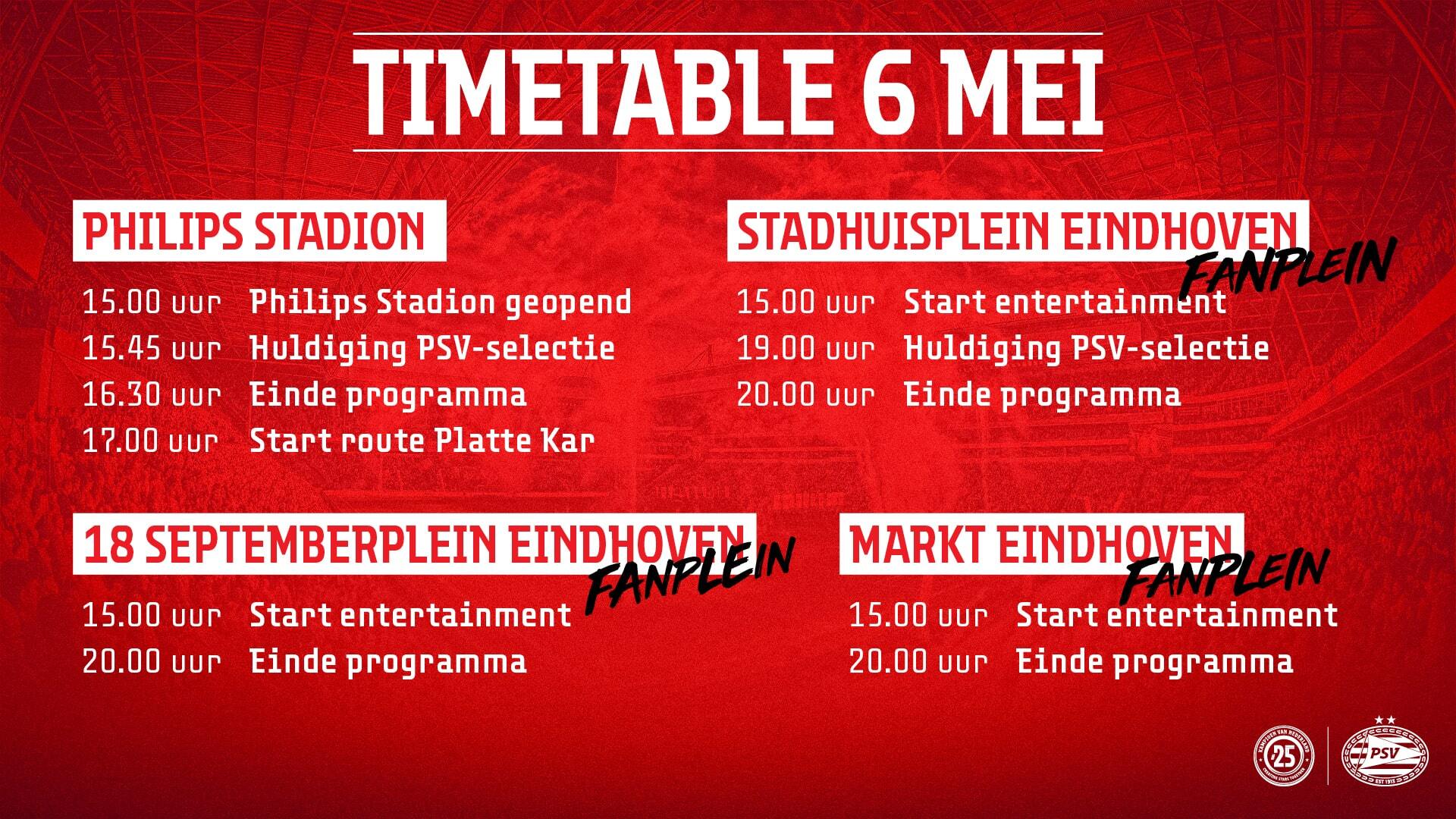 PSV is kampioen: wanneer is de huldiging en wat is het… | PSVFans