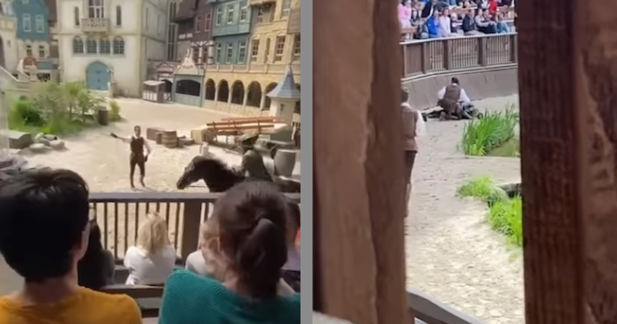 Heftig ongeluk bij Efteling-show Raveleijn, ruiter… | KantinePraat