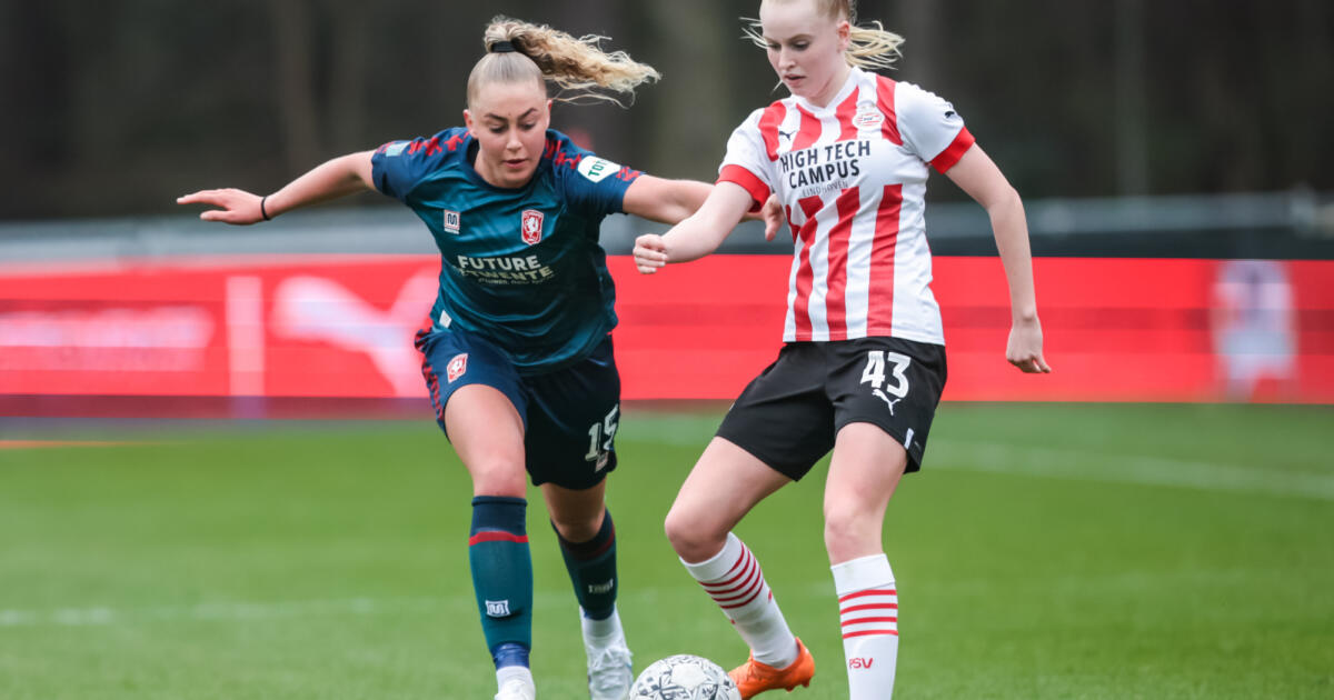 Uitslag | FC Twente wint van Jong PSV en gaat… | Vrouwenvoetbalnieuws