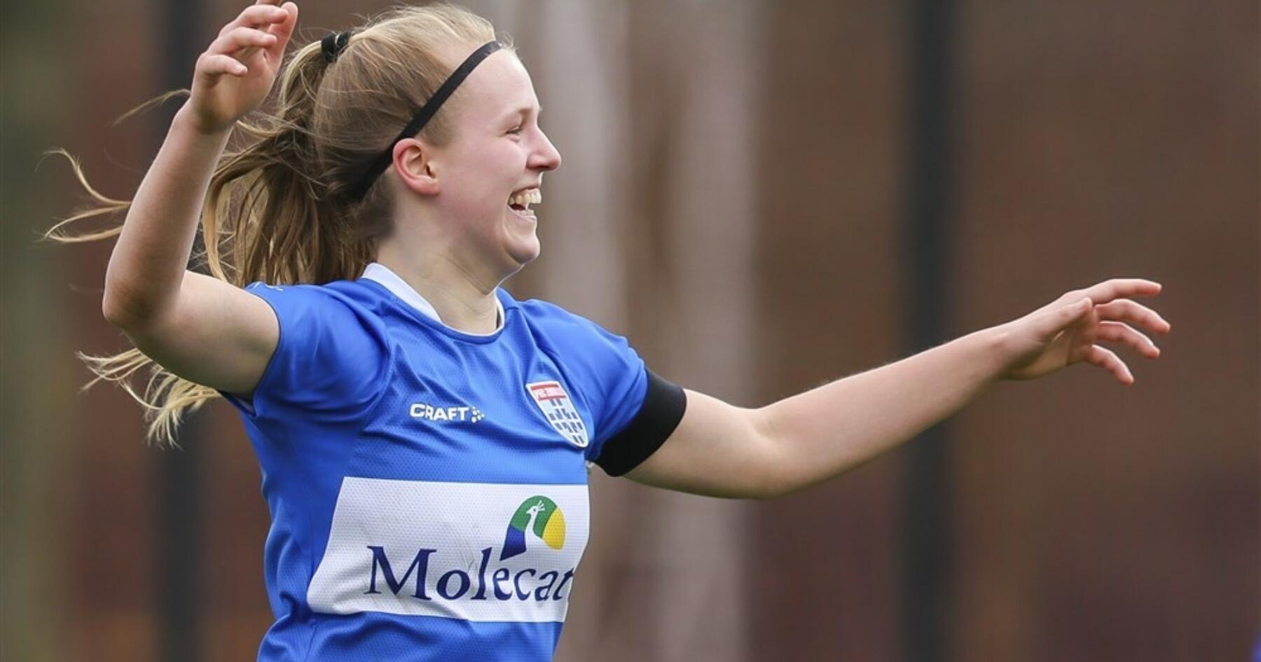 Van Olst blij met eerste doelpunt: ''Je bent… | Vrouwenvoetbalnieuws